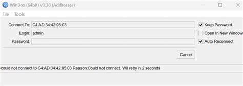 I Am Having Trouble Login In To Mikrotik Winbox Is Not Detecting My Mikrotik R Mikrotik