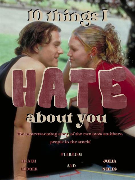 10 Things I Hate About You Poster Alternative Movie Posters Movie