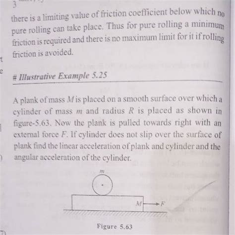 There Is A Limiting Value Of Friction Coefficient Below Which No Pure Rol
