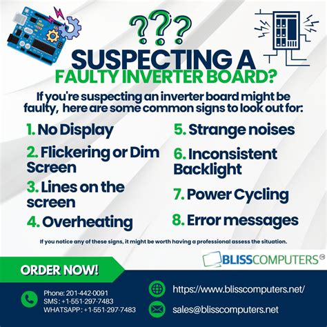 Suspecting A Faulty Inverter Board 1562 Bliss Computers
