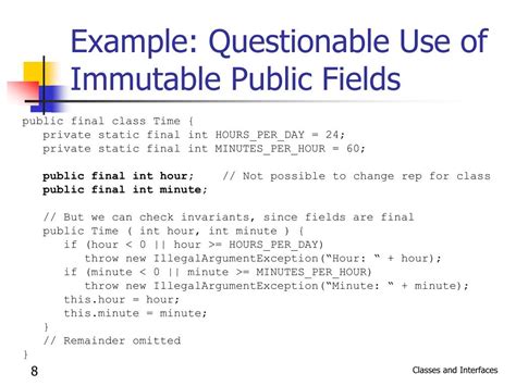 Ppt Effective Java Chapter 4 Classes And Interfaces Powerpoint
