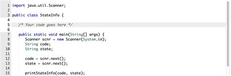 Solved Define A Method Printstateinfo That Takes Two
