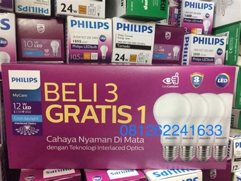 Promo Lampu Led Bulb Bohlam Philips W Paket Mycare Pack W Multipack Diskon Di Seller Sn