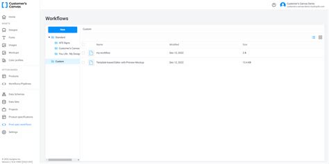 Creating And Editing Workflows Customer S Canvas
