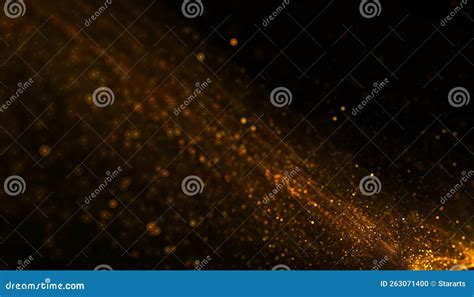 Abstract Bursting Golden Particles Glitter Background Illustration Stock Illustration