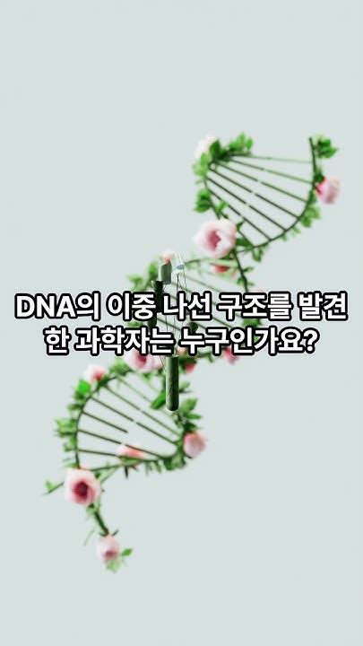 Dna의 이중 나선 구조를 발견한 과학자는 누구인가요 퀴즈 퀴즈쇼 재미있는퀴즈 지식퀴즈 퀴즈시간 상식퀴즈 두뇌게임 퀴즈도전 퀴즈문제 퀴즈풀기 퀴즈대회