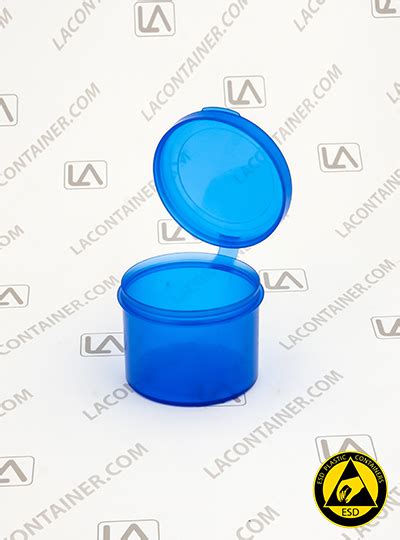 Lacons® 201575 Bas Blue Static Dissipative Esd Hinged Lid Plastic