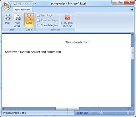 PL SQL Excel Set Sheet Header And Footer Text ORA EXCEL Examples