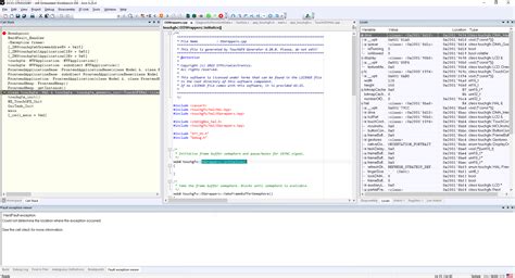 Why Does A Hardfaulthandler Occur In My Touchgfx