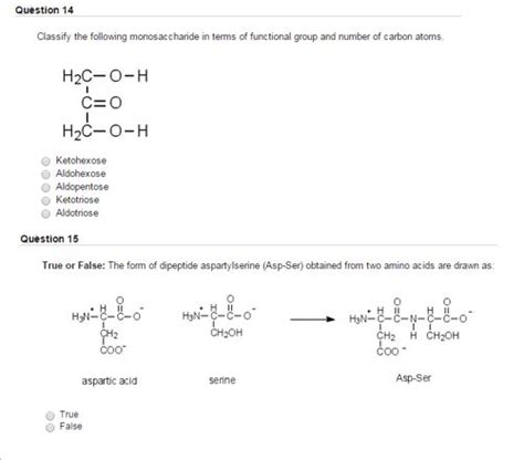 solved classify the following monosaccharide in terms of