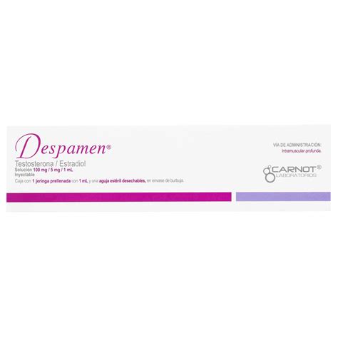 Despamen Jeringa 100mg5mg1ml Con 1 Testosteronaestradiol — Wecare