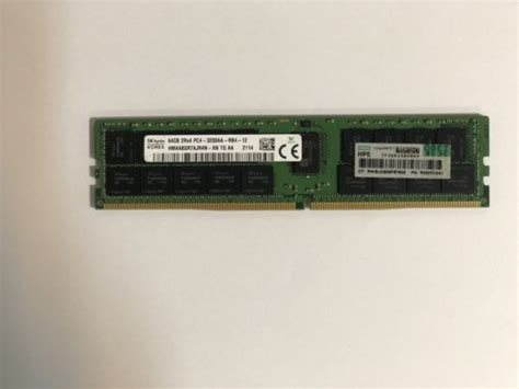 رم سرور Hpe 64gb Dual Rank Ddr4 3200 سرور خط سبز