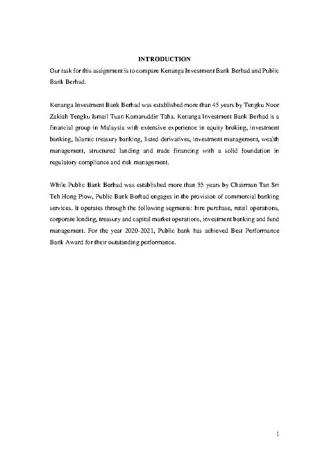 Account Assignment Introduction Our Task For This Assignment Is To