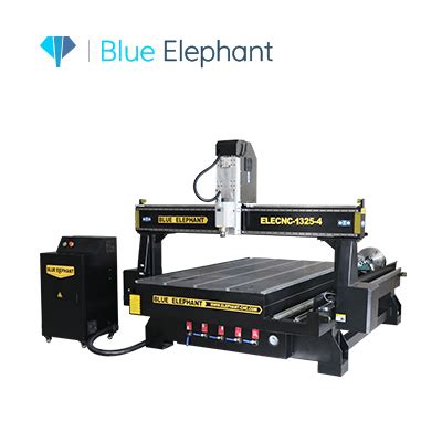 Th Axis CNC Router Wood Engraving Machine With Rotary Device Blue Elephant CNC Machinery