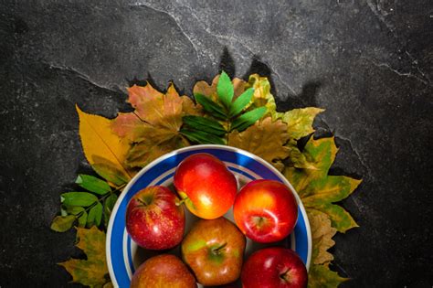 가 어두운 배경 또는 떨어진된 단풍과 잘 익은 빨간 사과의 프레임 텍스트 또는 사진에 대 한 프레임입니다 가 또는 작물에 대 한 기사에 대 한 적용 가능 합니다 가을에 대한