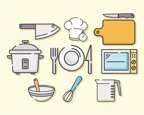Cooking Symbol Set 4102117 Vector Art At Vecteezy