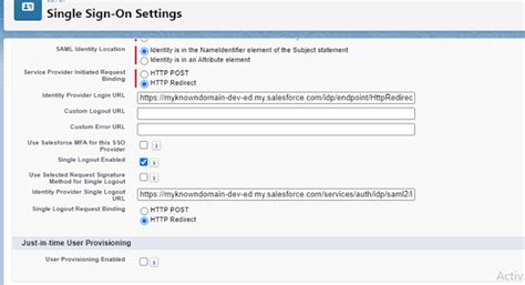 Sfdc A Blog On Salesforce How To Configure Salesforce As An Identity Provider