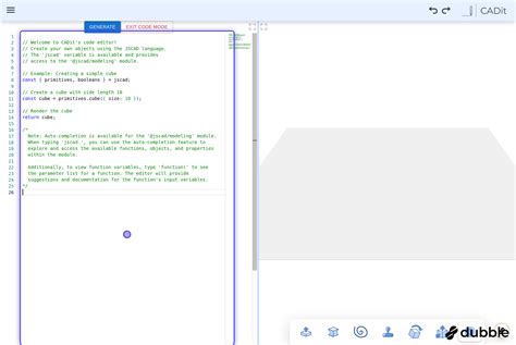 Add A Sphere Using The Code Editor Cookiecad Help Center