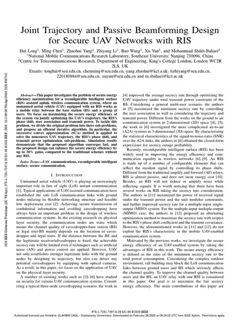Ris Uav Pdf Mimo Mathematical Optimization