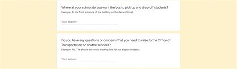 Google Forms Examples For Your Needs