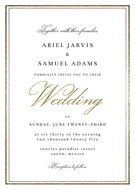 Oversized Initials Wedding Invitation Template Free Greetings Island