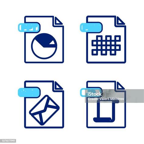 세트 Js 파일 문서 Msg Png 및 Ppt 아이콘을 설정합니다 벡터 누름 버튼에 대한 스톡 벡터 아트 및 기타 이미지 누름 버튼 다운로드 다중 색상 Istock