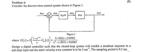 Problem Consider The Discrete Time Control Chegg