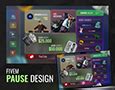Pause Menu UI Design GTA UI Design Behance