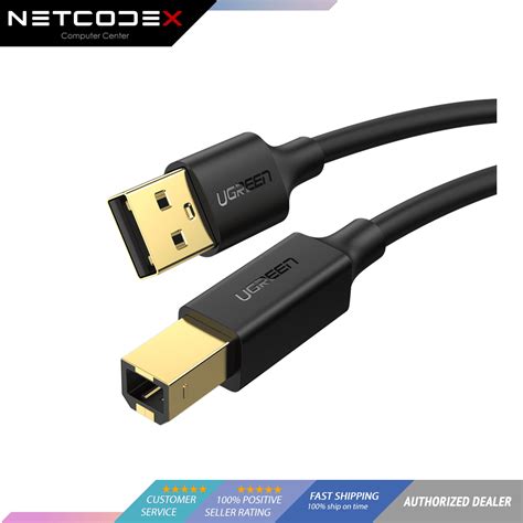 Netcodex Ph Ugreen Usb 2 0 Printer Cable 1 5 Meters A Male To B Male Cord Usb A To B Cable