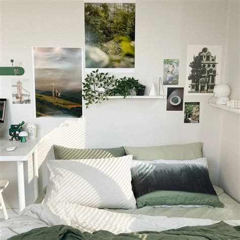 พาชมห้องนอน สีเขียวพาสเทล 💚🌿 แกลเลอรีที่โพสต์โดย I Am Wanan Lemon8