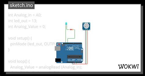 Lkpd 4 Kedip Lampu Tergantung Putaran Potensiometer Wokwi Esp32