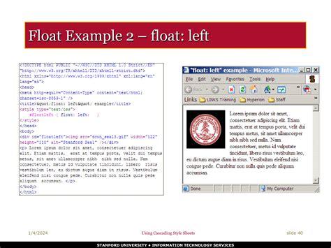 Using Cascading Style Sheets Presentationppt