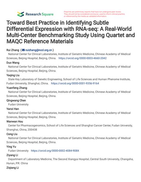 Pdf Toward Best Practice In Identifying Subtle Differential