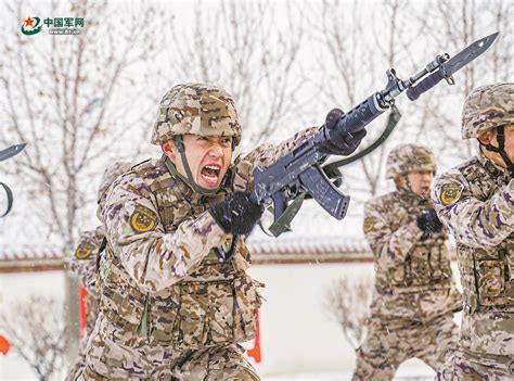 武警兵团总队某中队开展刺杀训练 中国军网
