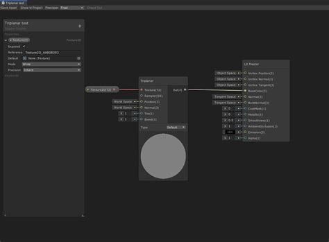 Weird Behavior With The Triplanar Node Unity Engine Unity Discussions