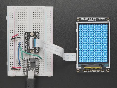 Arduino Leonardo Connecting To Adafruit Tft Bit Color Tft Lcd Display With Microsd Card