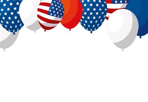 Isolated Usa Balloons Vector Design 4476239 Vector Art At Vecteezy