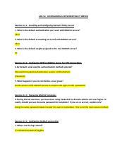 Lab 12 Docx LAB 12 CONFIGURING A NETWORK POLICY SERVER Exercise 12 1 Installing And