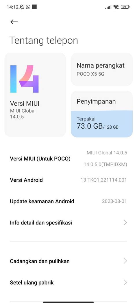 Poco X G Miui Update August Security Update For Indonesia Region Xiaomiui Net