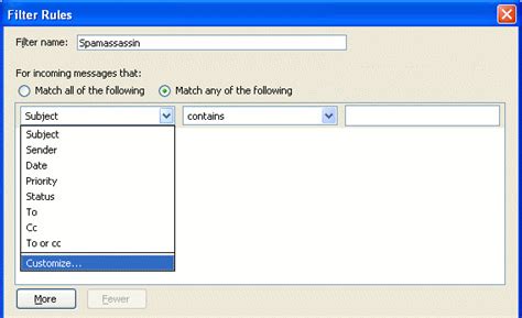Filtering Spam In Thunderbird