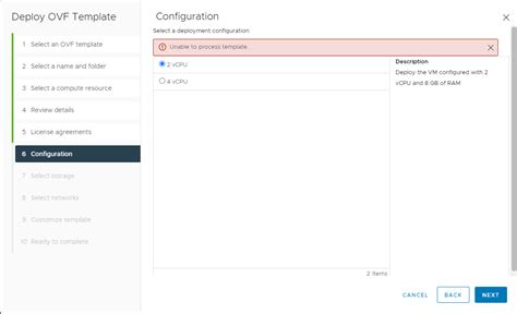 Vsphere Replication 8702 Deployment Error Vsphere Replication