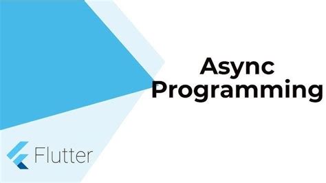 Dart Async Flutter Streams Future Programming Mobileapps