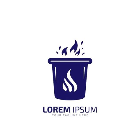 Premium Vector A Logo Of Dustbin Vector Silhouette Icon Design