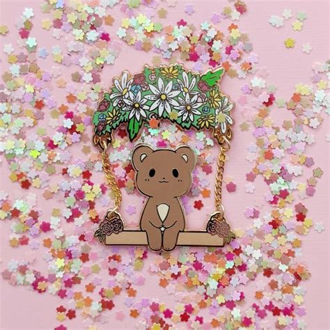 Cute Interactive Enamel Pins Super Cute Kawaii