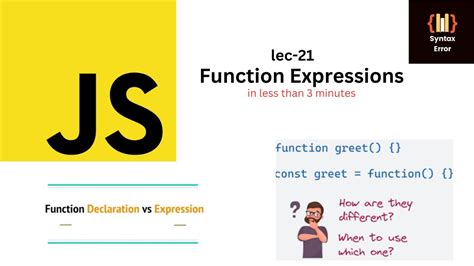 Function Expressions In Javascript In Less Than 3 Minutes In Hindi 22