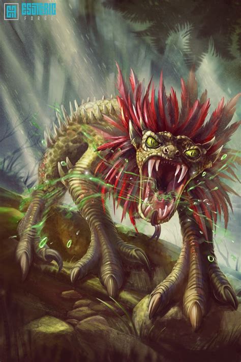 ArtStation Basilisk Kristina Pavlovic Fantasy Art Fantasy Artwork Fantasy Creatures