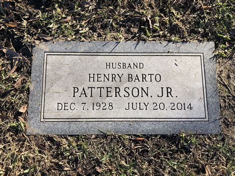 Henry Barto “pat” Patterson Jr 1928 2014 Find A Grave Memorial