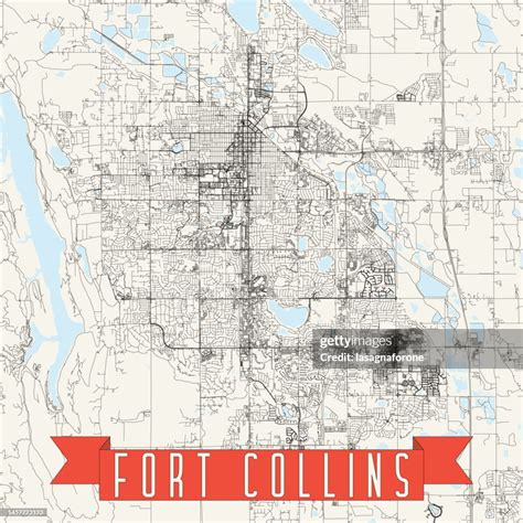 Fort Collins Colorado Vector Map High Res Vector Graphic Getty Images