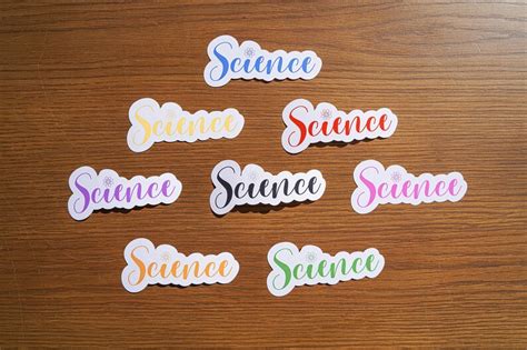School Subject Stickers Core Classes Etsy
