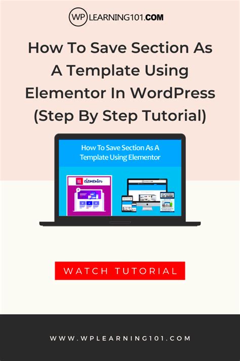 building a page from a saved elementor template step by step
